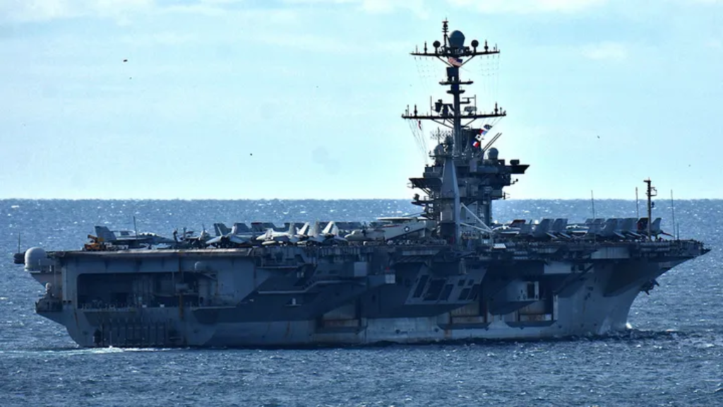 US aircraft carrier has collided with a merchant ship near Port - Newswize