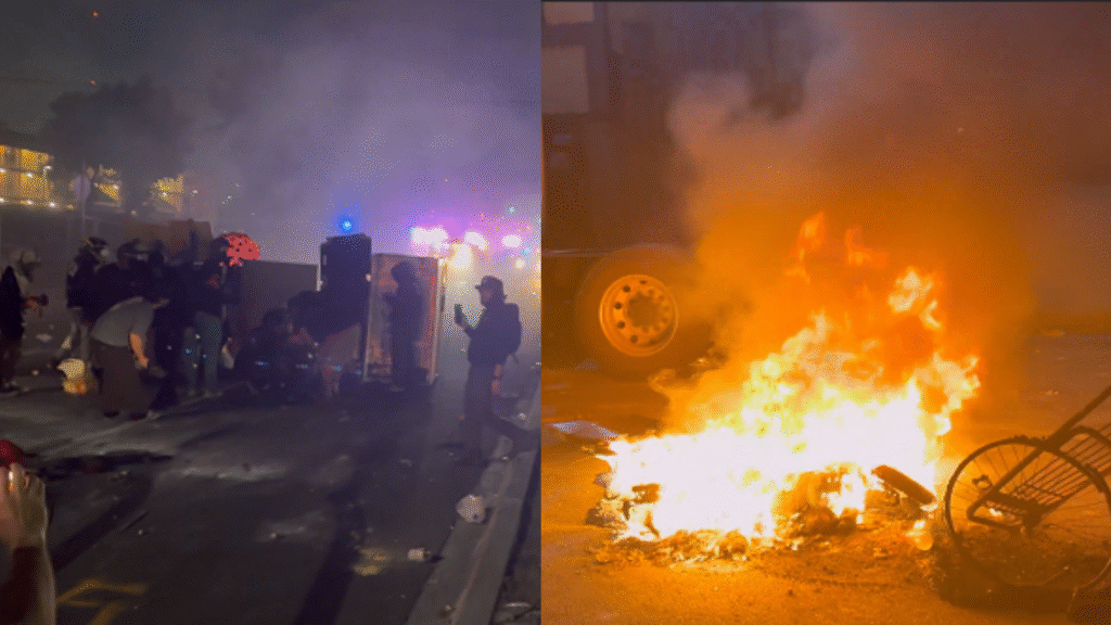 Evidence suggests LA “riots” over ICE raids could be government‑funded ...