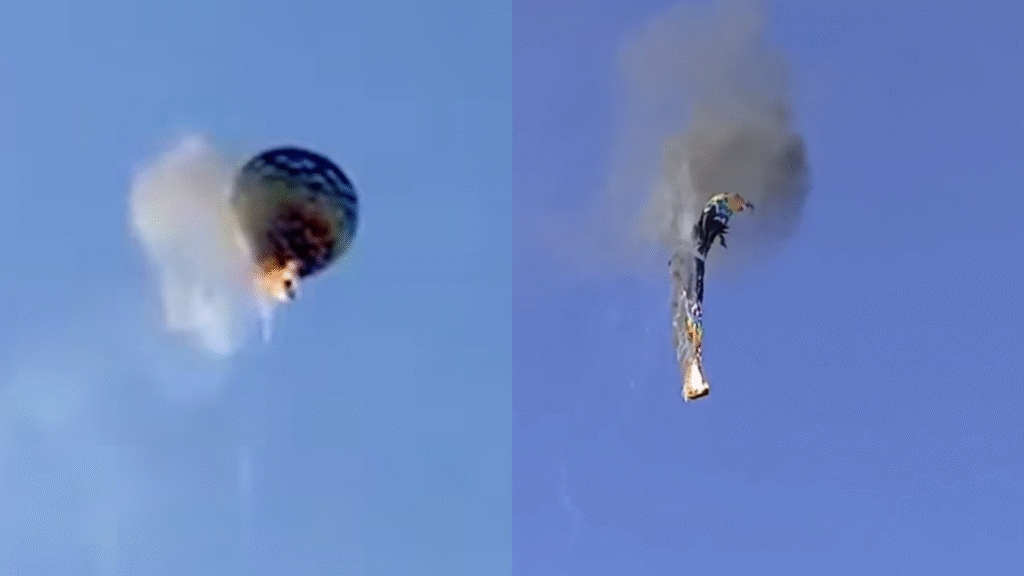 Hot air balloon with 21 on board erupts in flames over Brazil ...