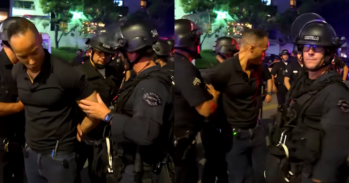 Reporter Detained Live on Air Amid LA Riot Chaos - Newswize